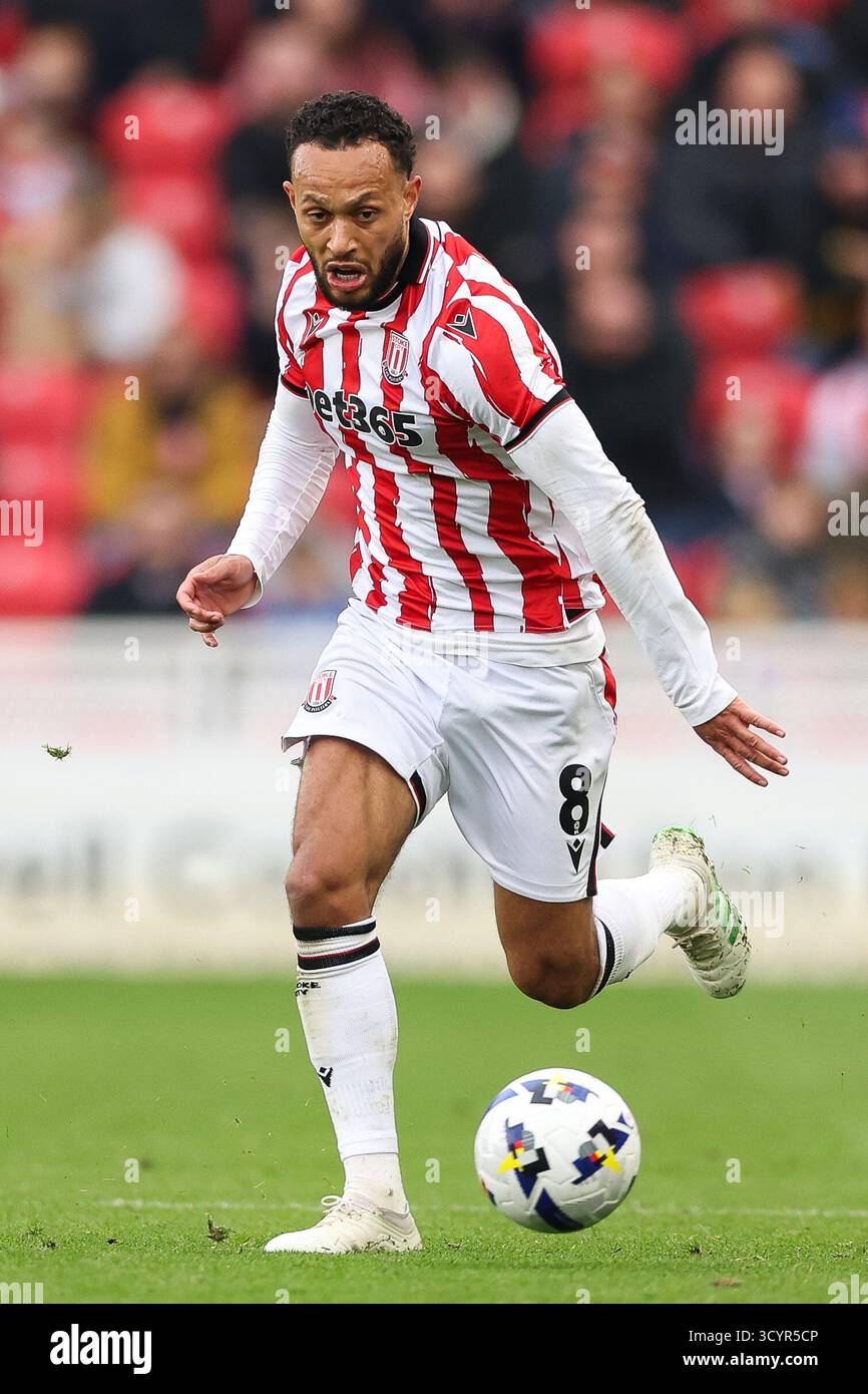 Stoke City's Lewis Baker during the Sky Bet Championship match at the ...
