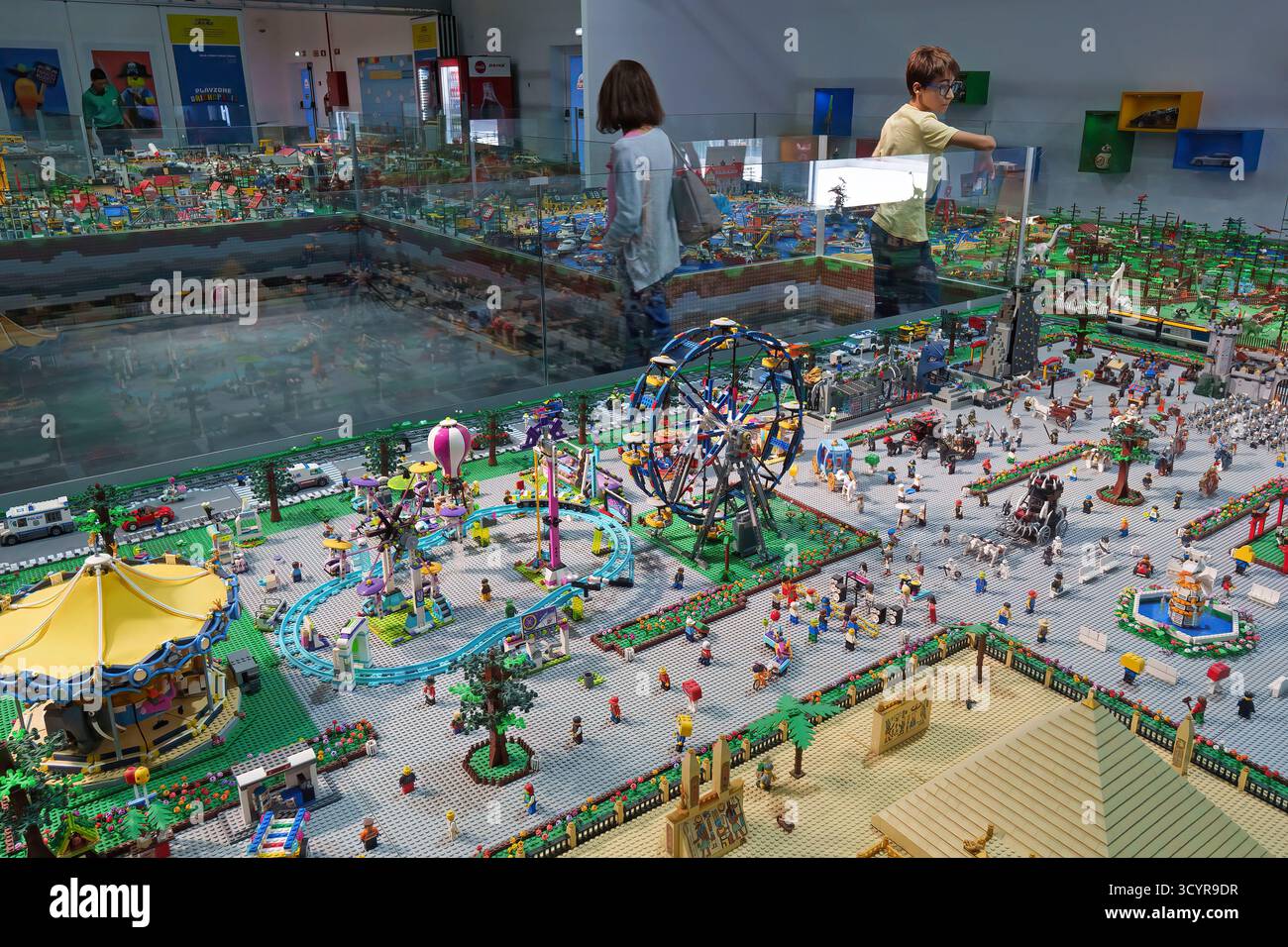 Large detailed LEGO city diorama at Brickopolis, Lourinhã, Portugal ...