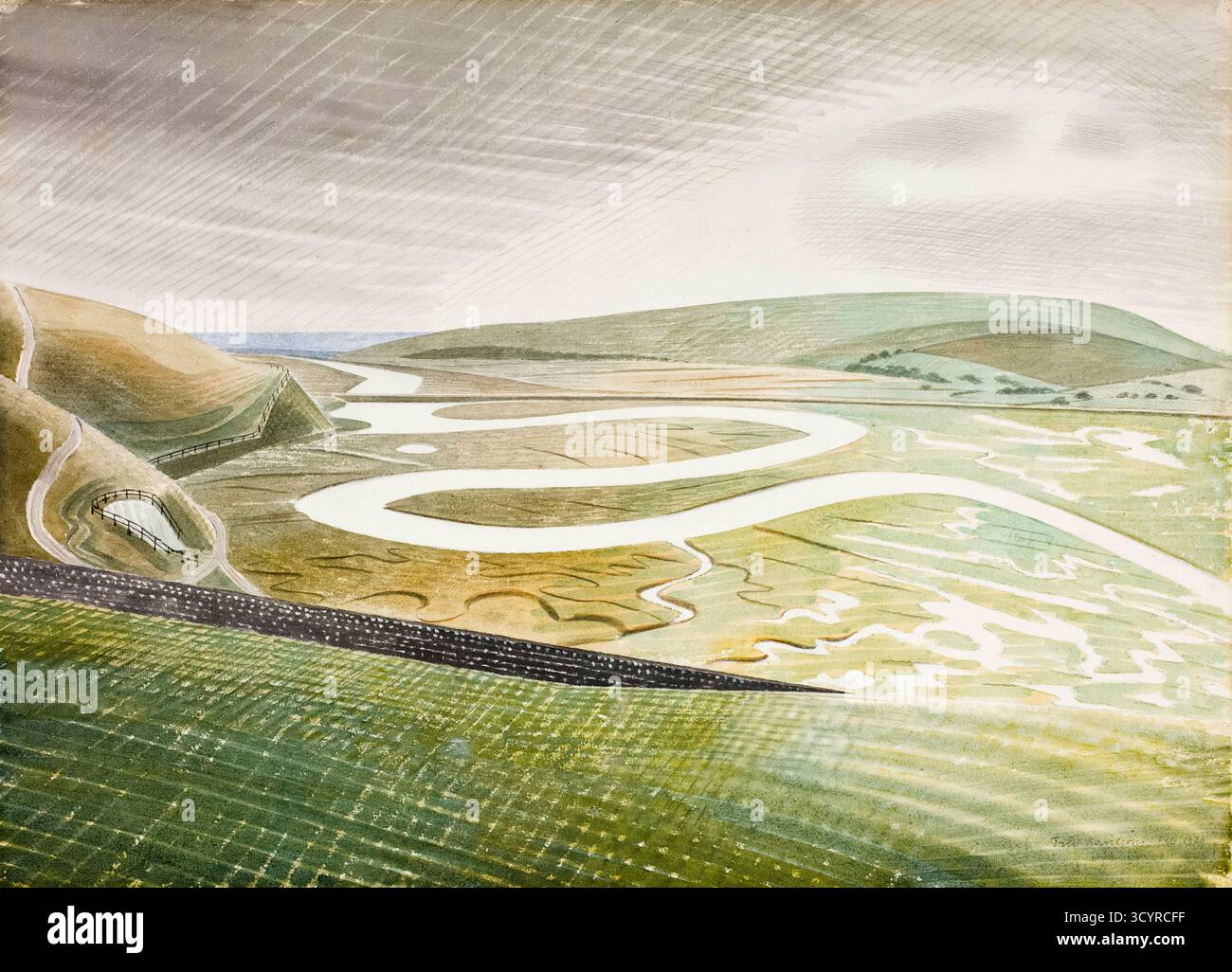 Eric ravilious cuckmere hi-res stock photography and images - Alamy