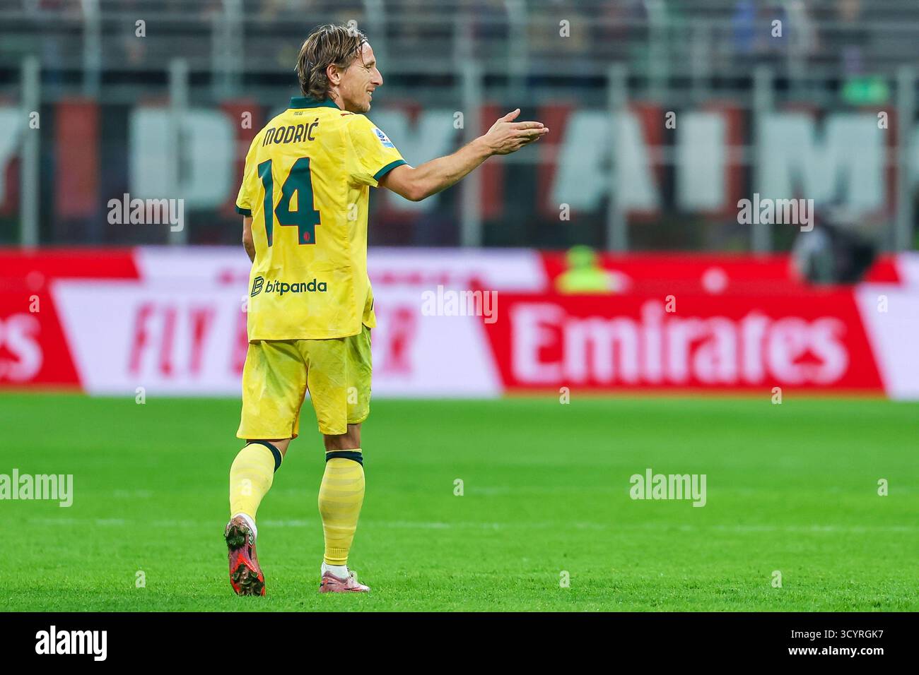 Luka Modric of AC Milan gestures during Serie A 2025/26 football match ...