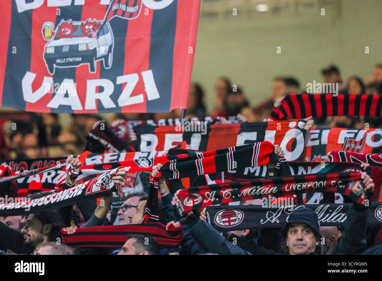 AC Milan supporters seen during Serie A 2025/26 football match between ...