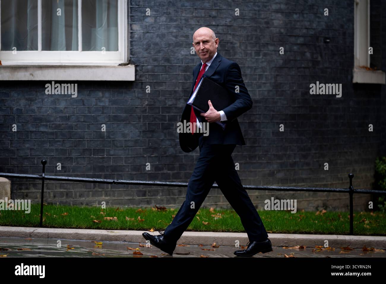 Defence Secretary John Healey arriving for a Cabinet meeting in Downing ...