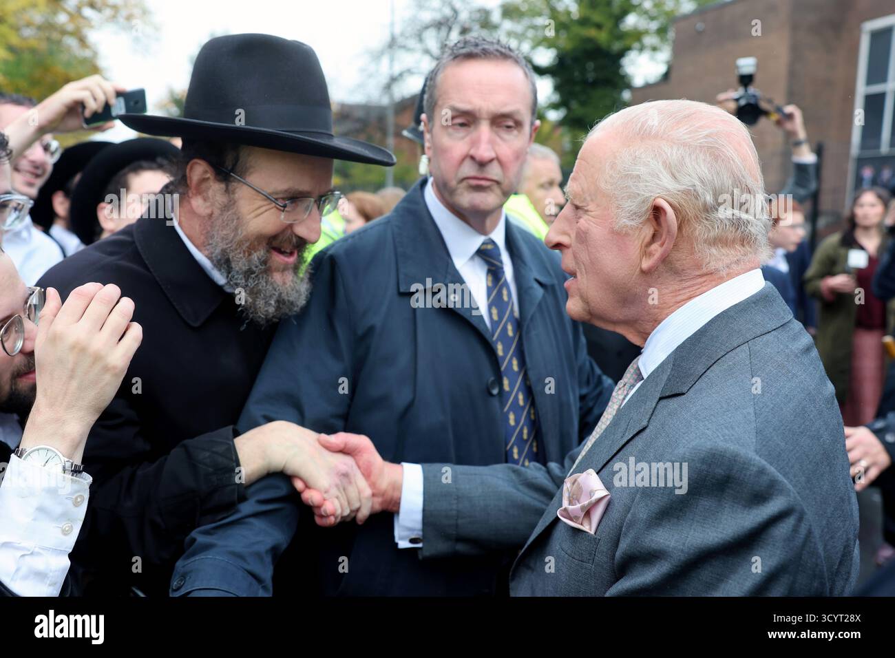 King Charles III meets members of the community, during his visit to ...