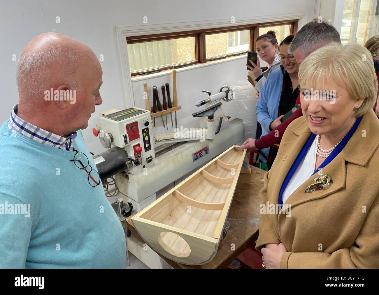 Irish presidential candidate Heather Humphreys canvasses in Gorey in Co ...