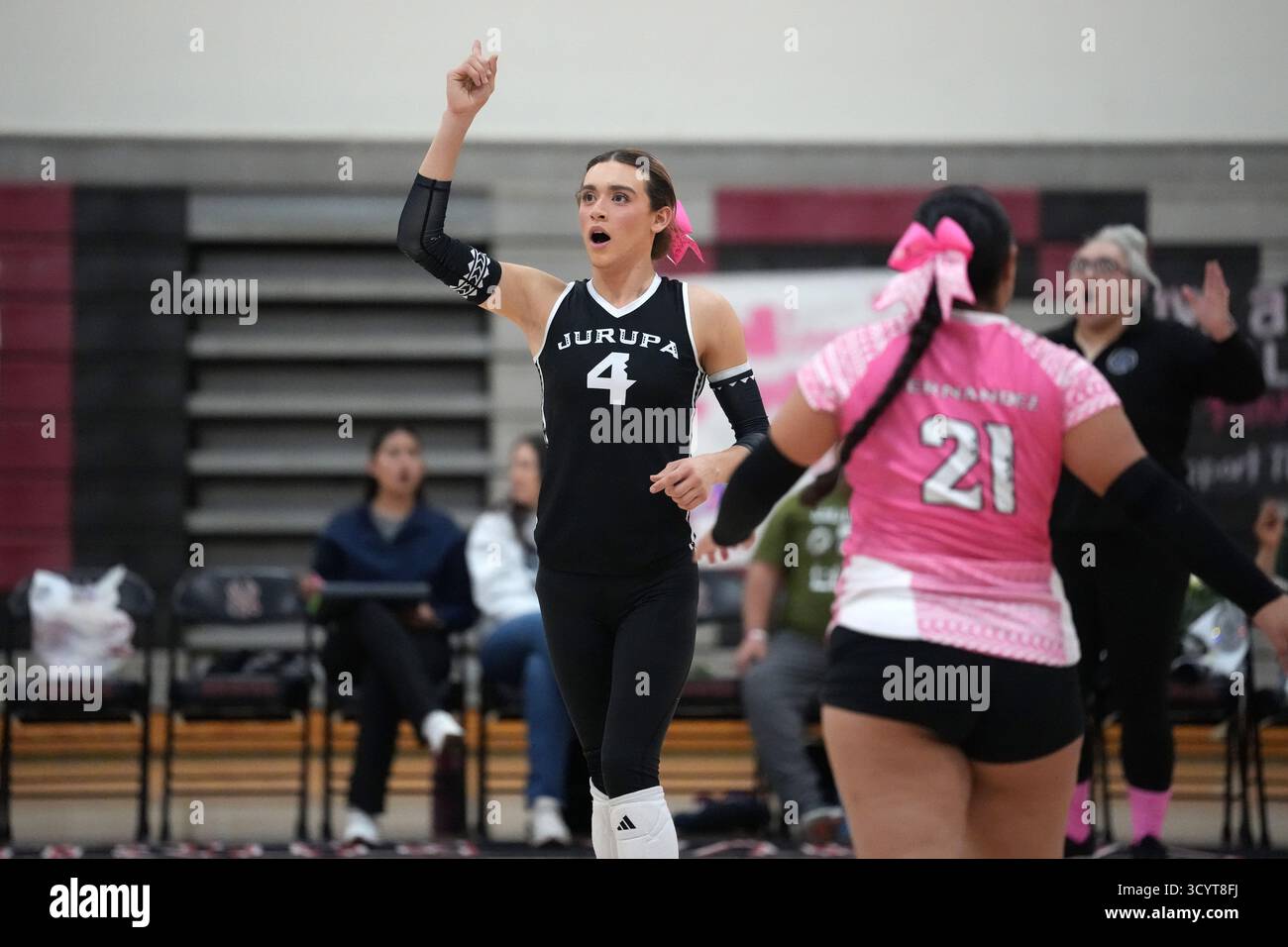 Transgender player AB Hernandez of Jurupa Valley (4) during a girls ...