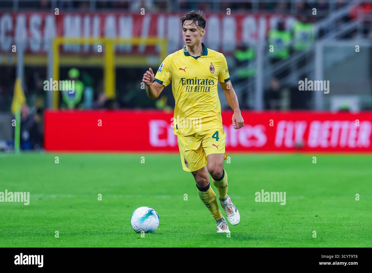 Samuel Ricci of AC Milan seen in action during Serie A 2025/26 football ...