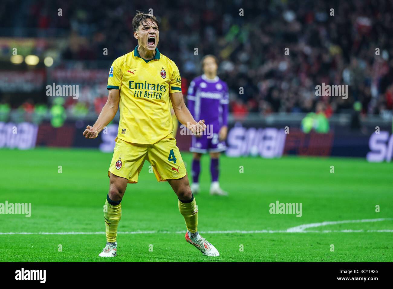 Samuel Ricci of AC Milan celebrates during Serie A 2025/26 football ...