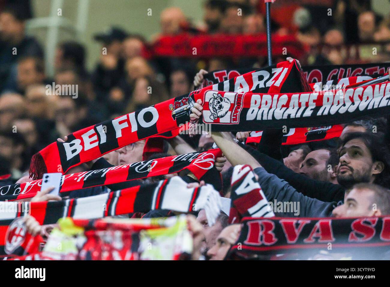 AC Milan supporters seen during Serie A 2025/26 football match between ...
