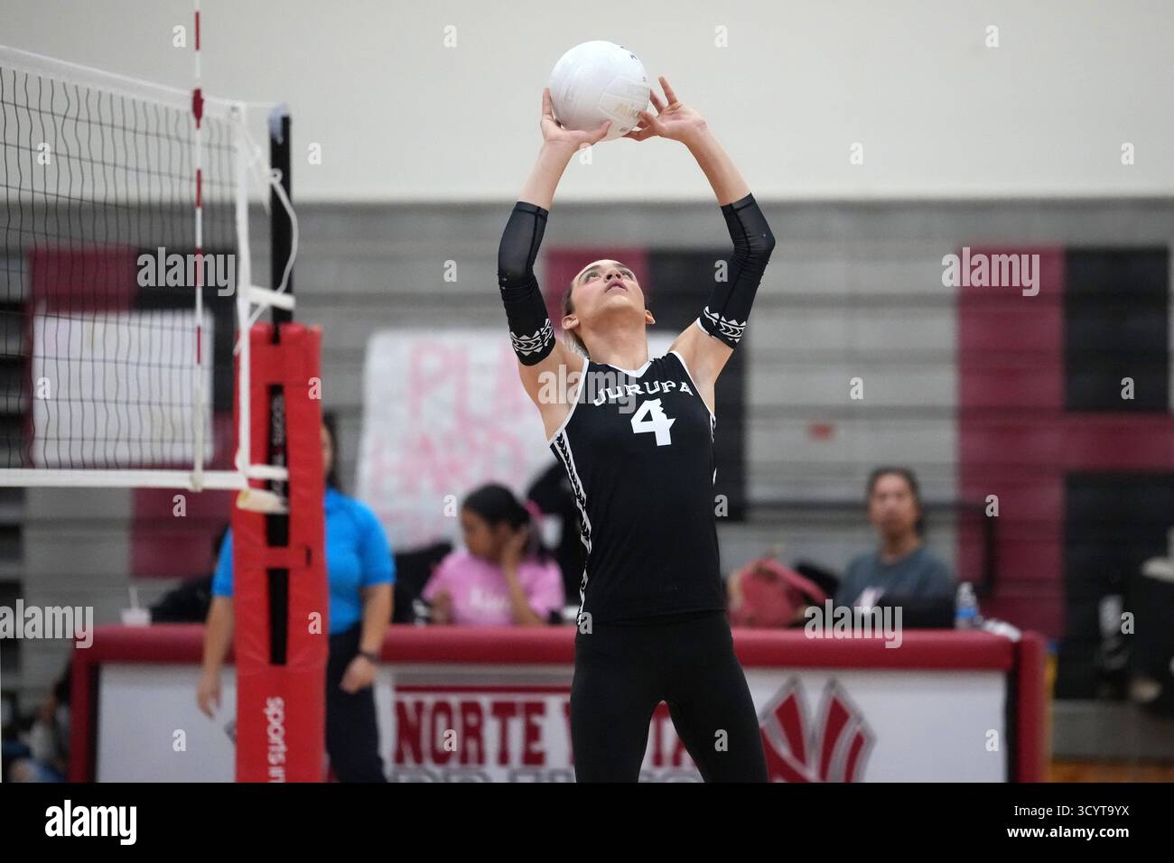 Transgender player AB Hernandez of Jurupa Valley (4) during a girls ...