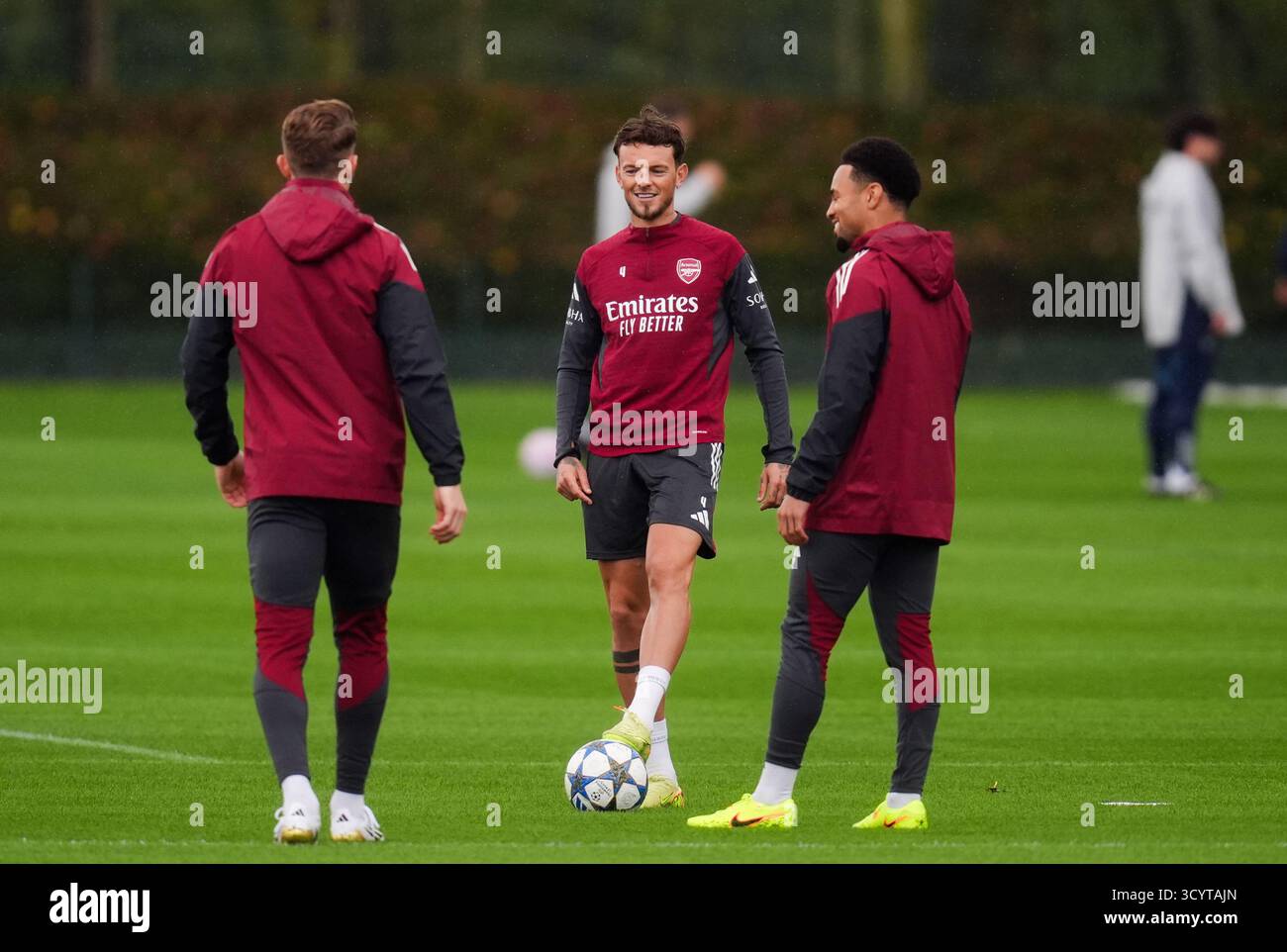 Arsenal's Ben White during a training session at the Sobha Realty ...