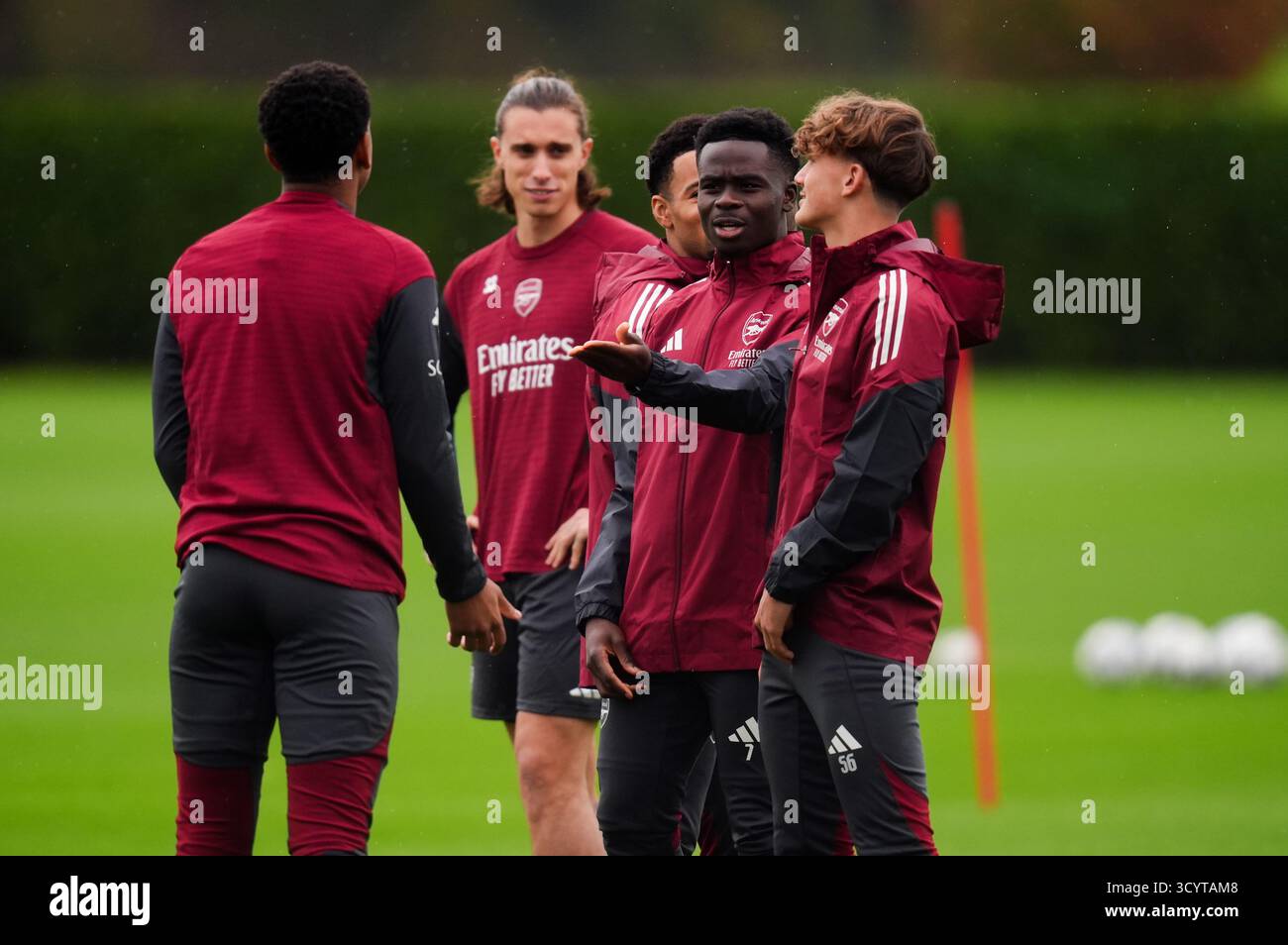 Arsenal's Bukayo Saka during a training session at the Sobha Realty ...