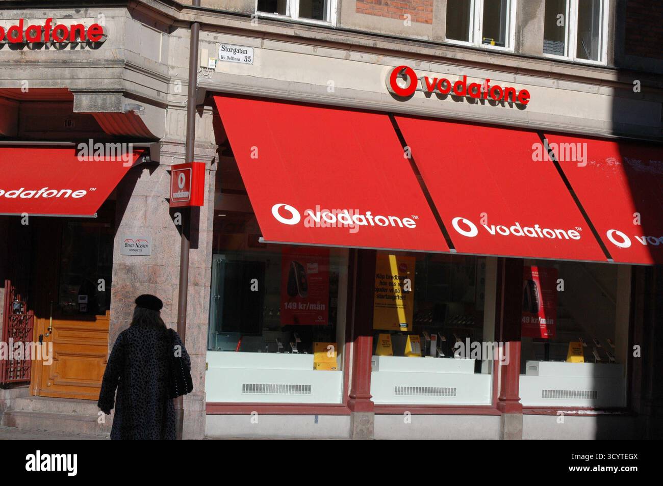 Vodafone store in malmø Sweden march 7,2006 Stock Photo - Alamy
