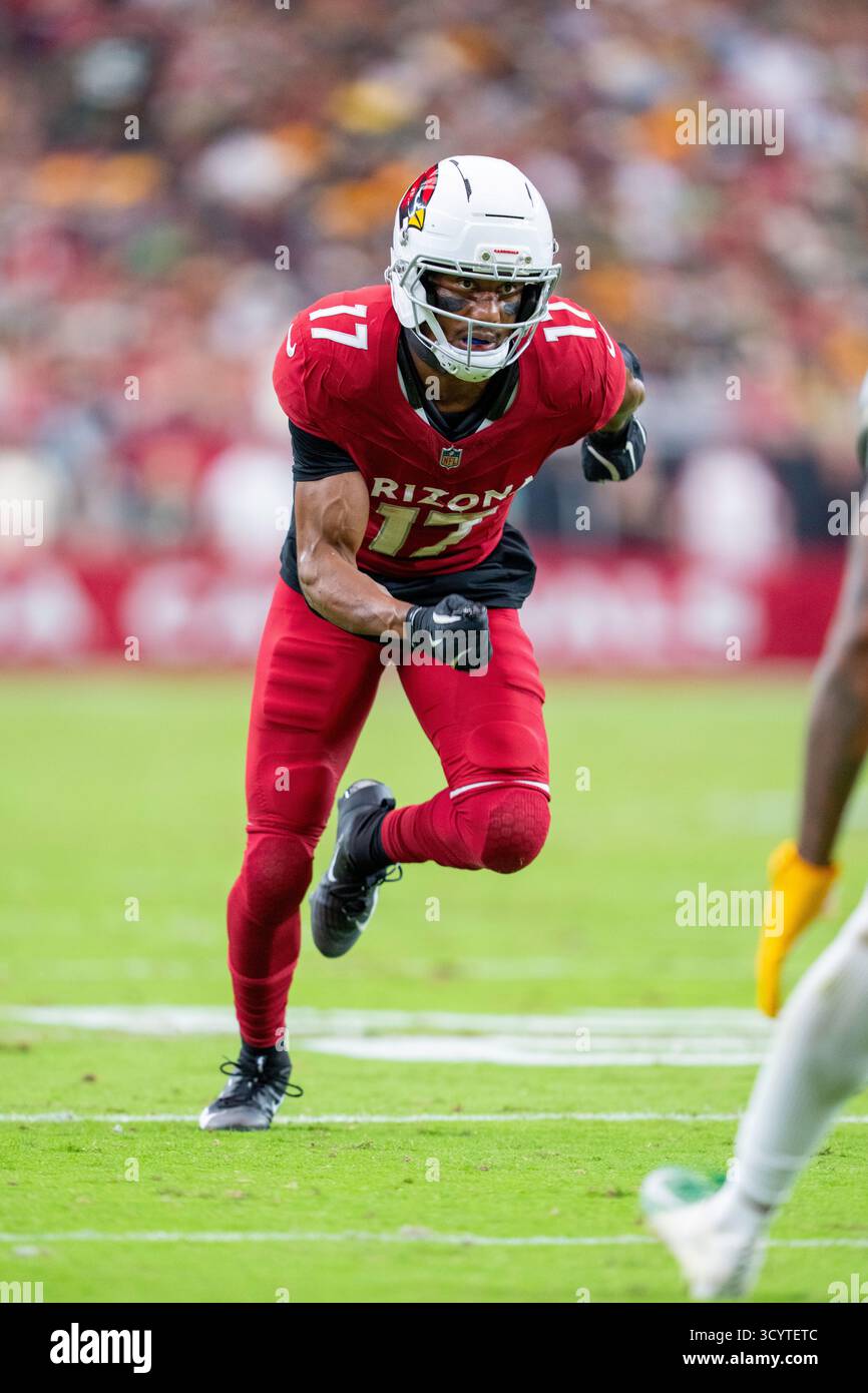Arizona Cardinals wide receiver Zay Jones (17) runs during an NFL ...