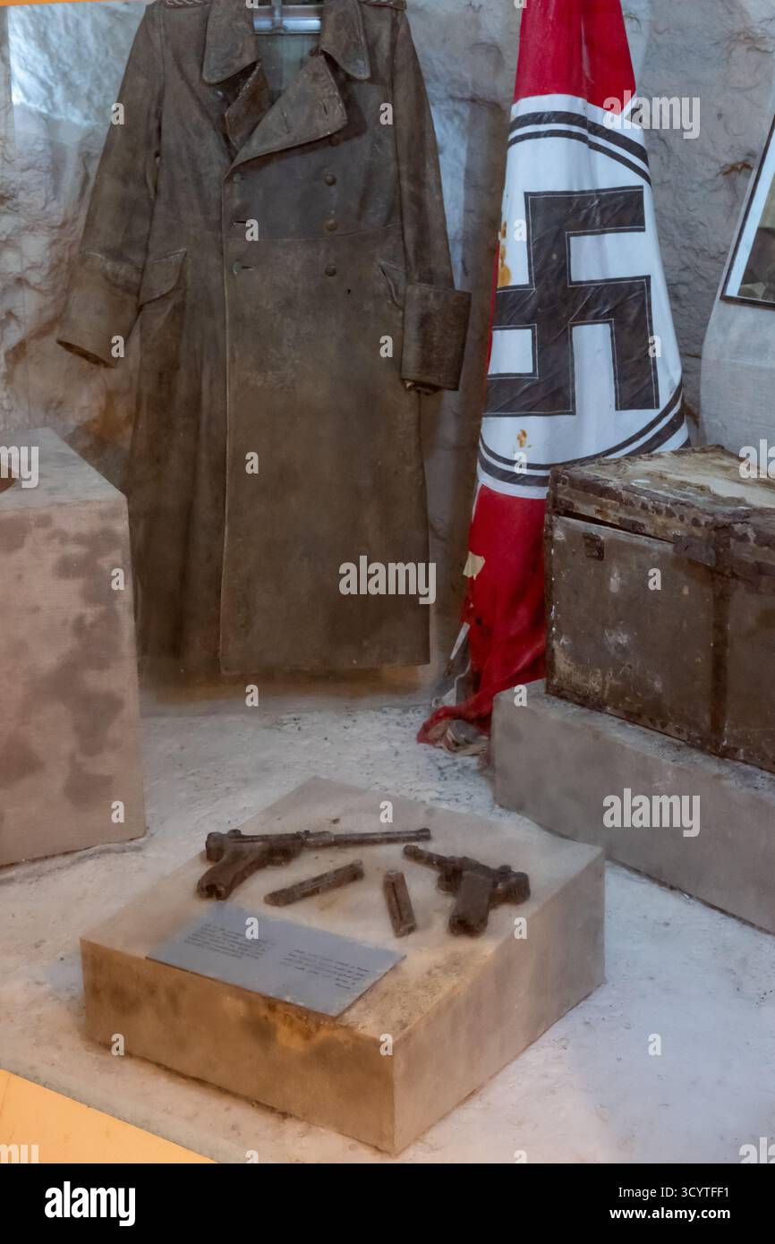 Rommel's Cave museum, used as a base of operations by the German ...