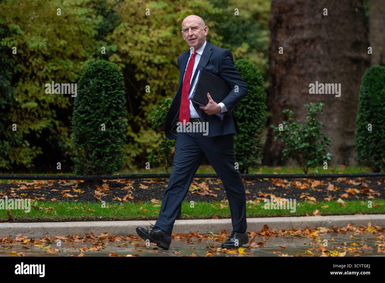 London, UK. 20 October 2025. Defence Secretary John Healey, arrives at ...