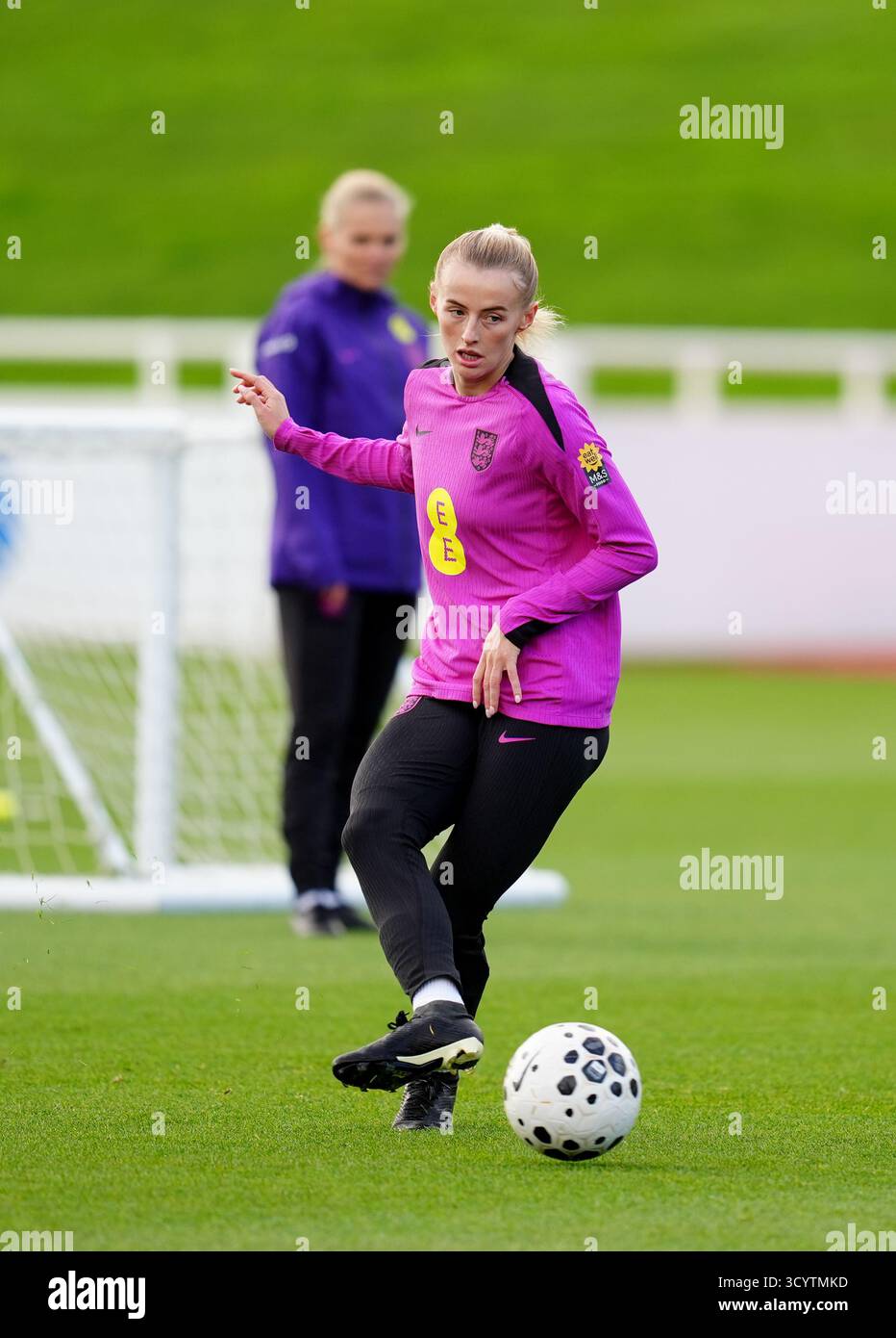 England's Chloe Kelly during a training session at St George's Park ...