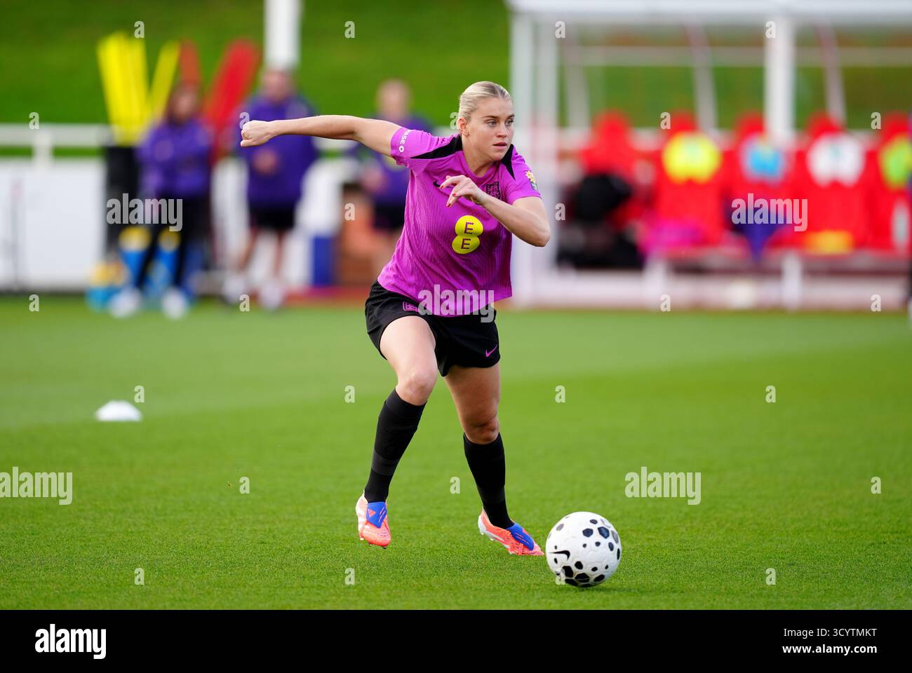 England's Alessia Russo during a training session at St George's Park ...