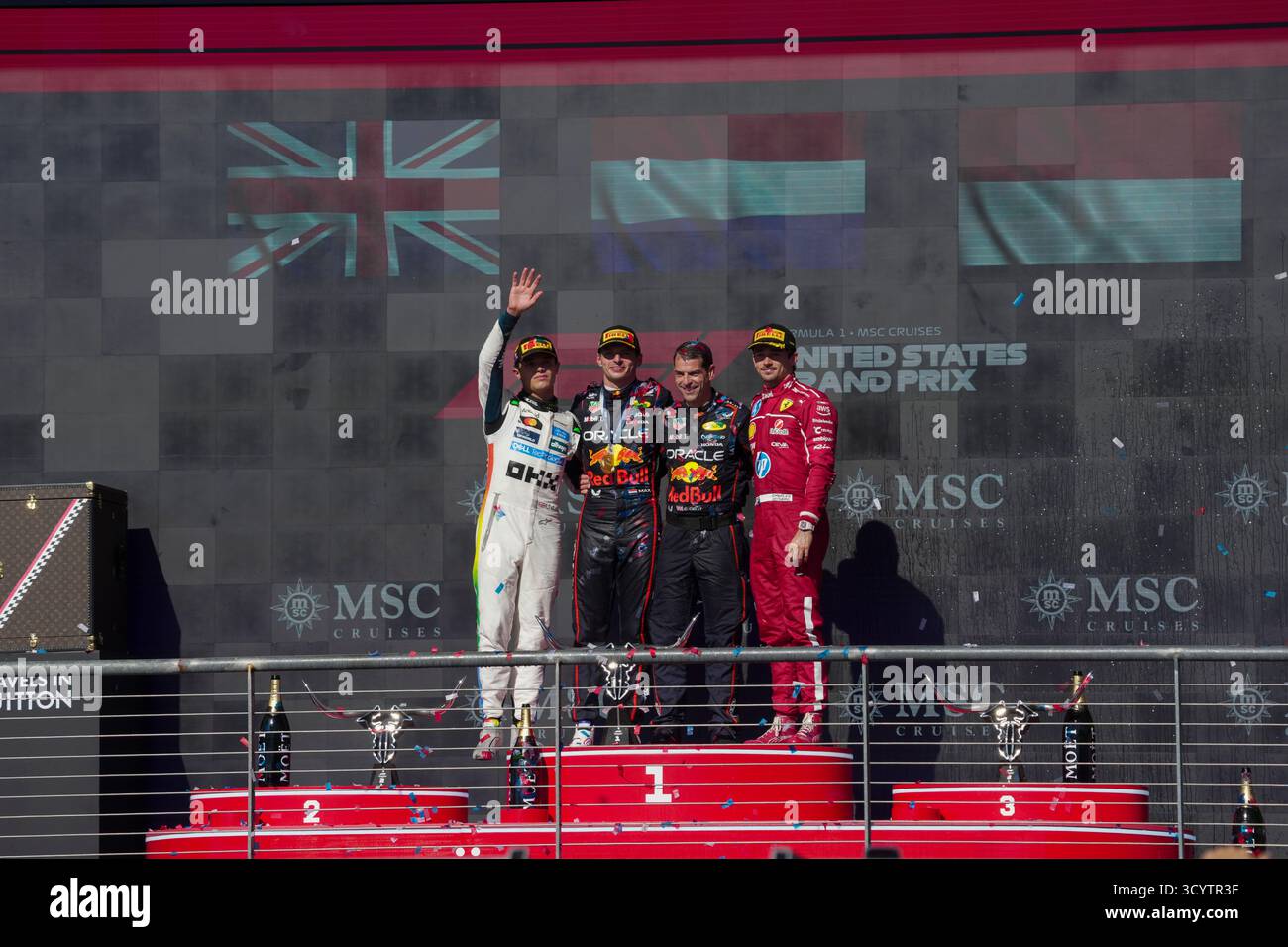 2025 verstappen austin podium hi-res stock photography and images - Alamy