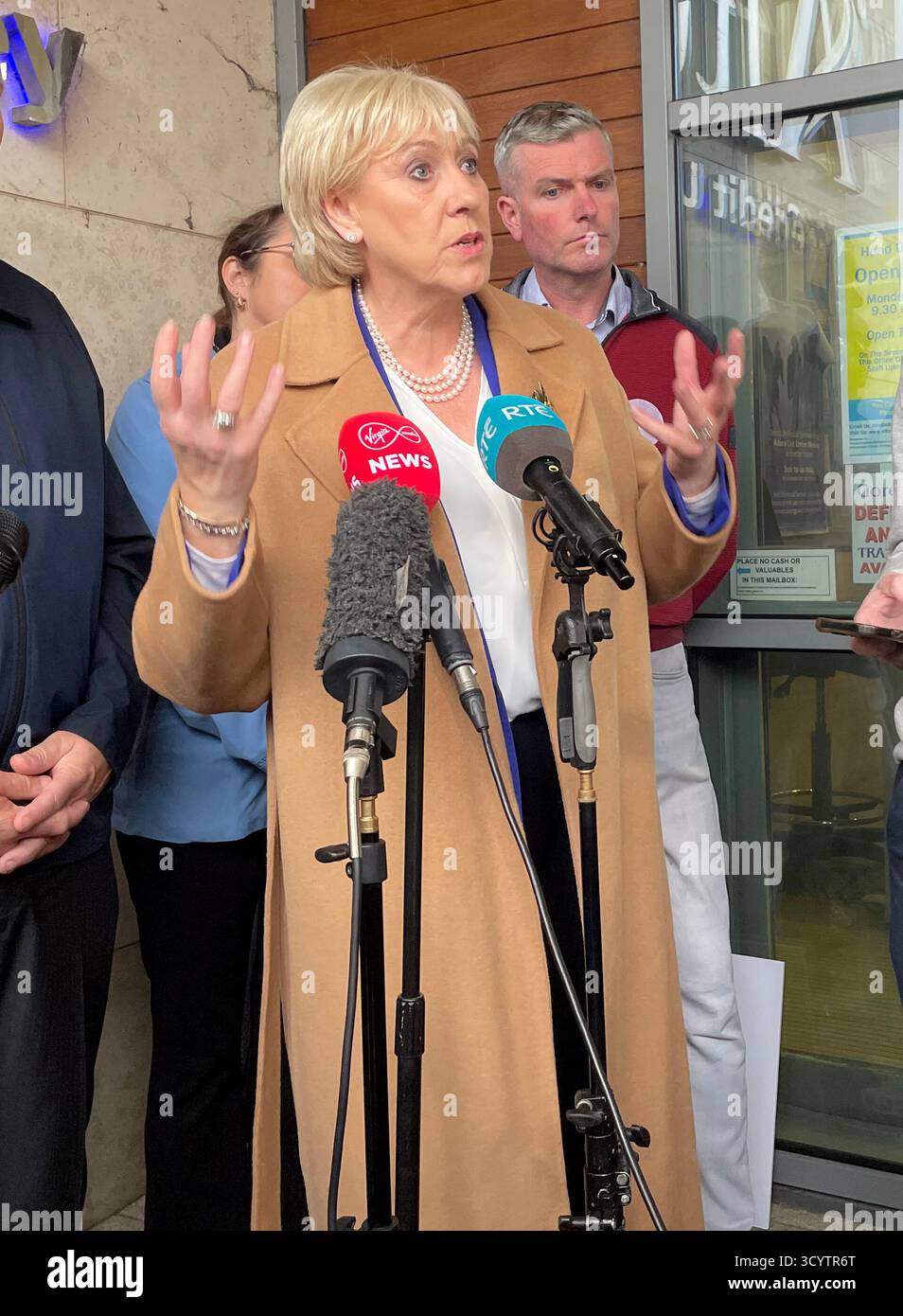 Irish presidential candidate Heather Humphreys canvasses in Gorey in Co ...