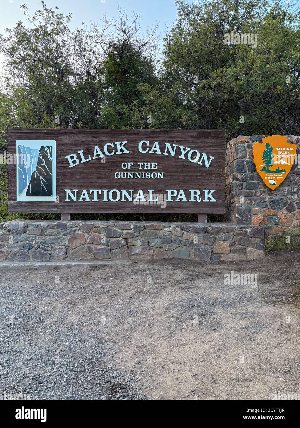 Montrose, CO - 9/17/2025: Entrance sign to Black Canyon of the Gunnison ...