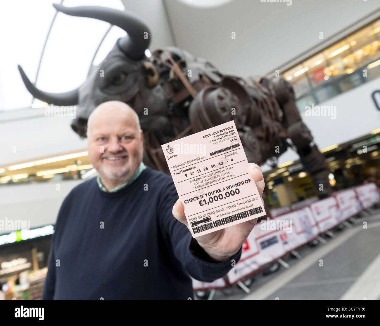 EDITORIAL USE ONLY Andy Carter, Senior Winners' Advisor at Allwyn, the ...