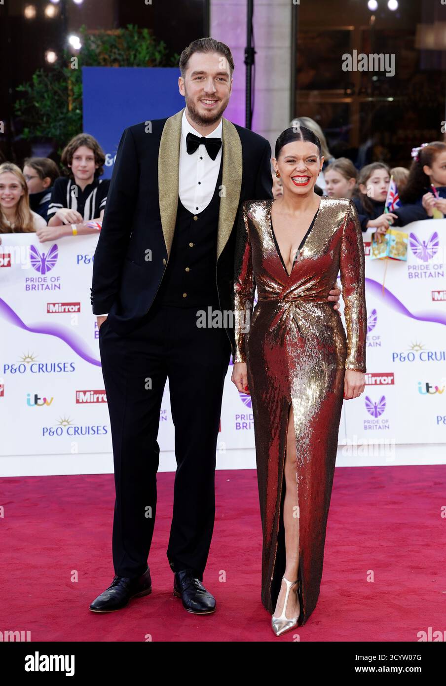 Mark Hoyle (left) and Roxanne Hoyle, from Ladbaby, attending the Pride ...
