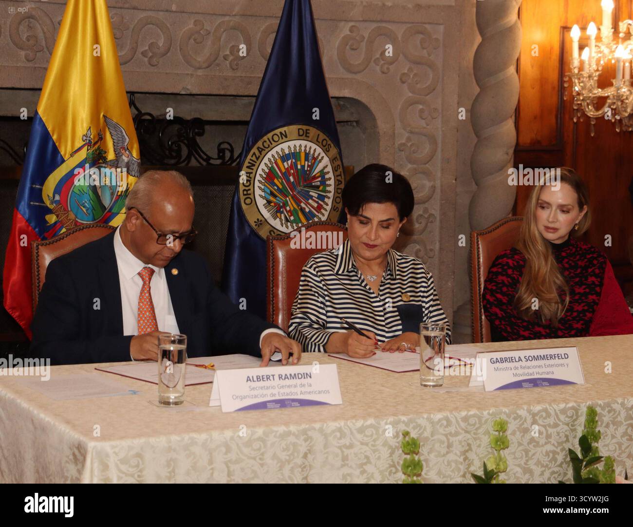 SIGNING OF AGREEMENTS ECUADOR OAS Quito, Monday, October 20, 2025 ...