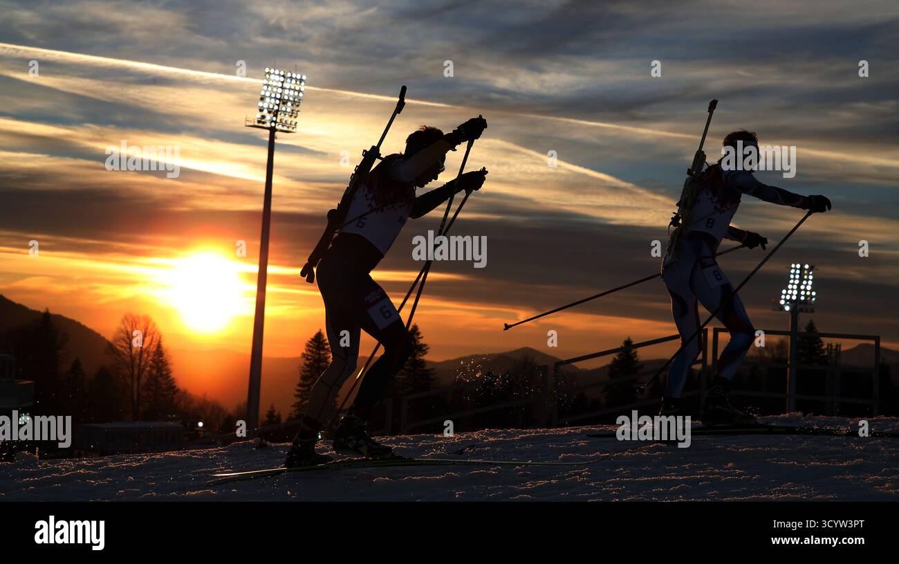 sunset mens Biathlon 20 km individual Laura Cross Country Ski ...