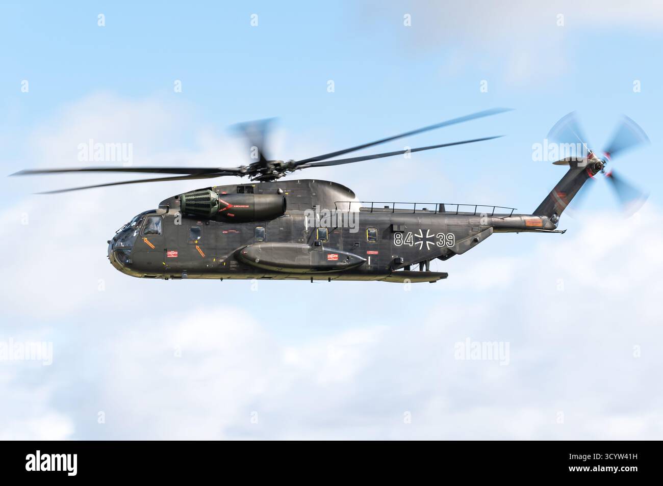 A Sikorsky CH-53 Sea Stallion helicopter from the Helicopter Wing 64 of ...