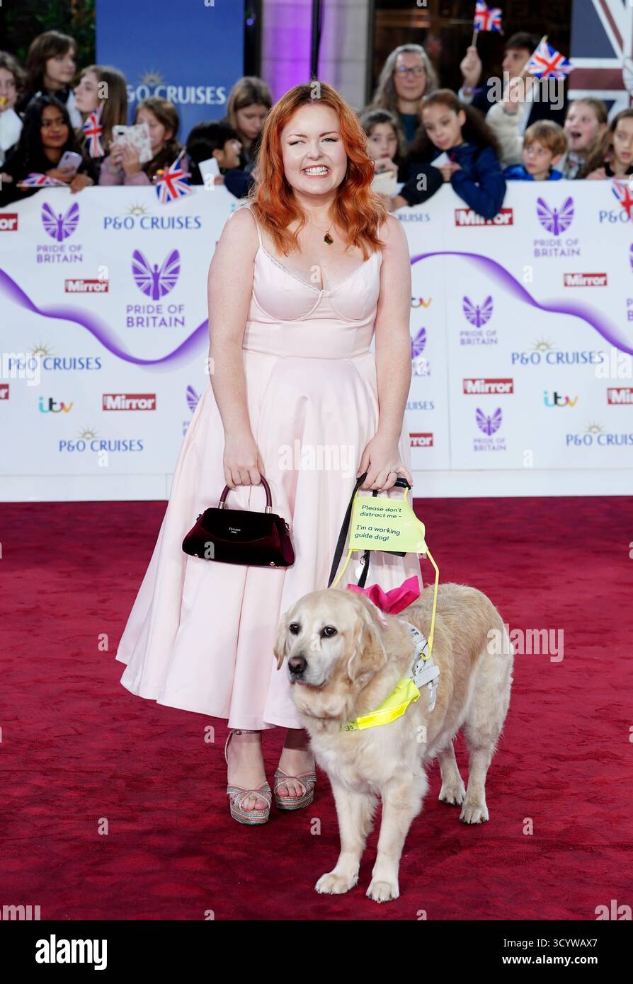 Lucy Edwards attending the Pride of Britain Awards at the Grosvenor ...