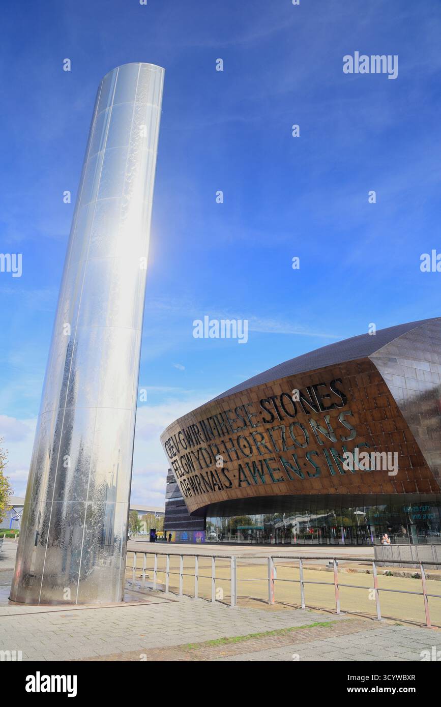 The Water Tower by William Pye and Millennium Centre, Roald Dahl Plas ...