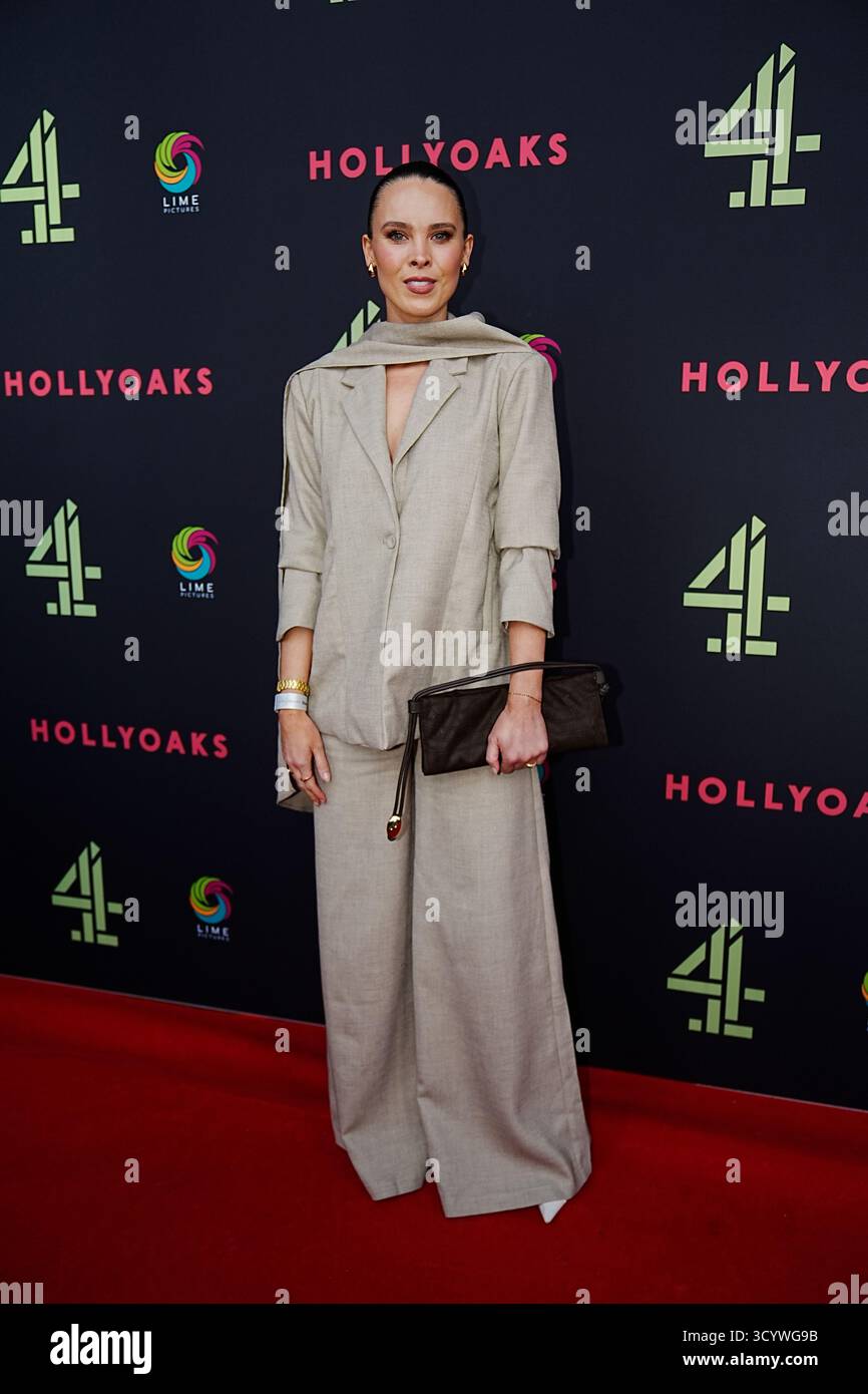 Jessamy Stoddart attends the Hollyoaks 30th anniversary celebration at ...