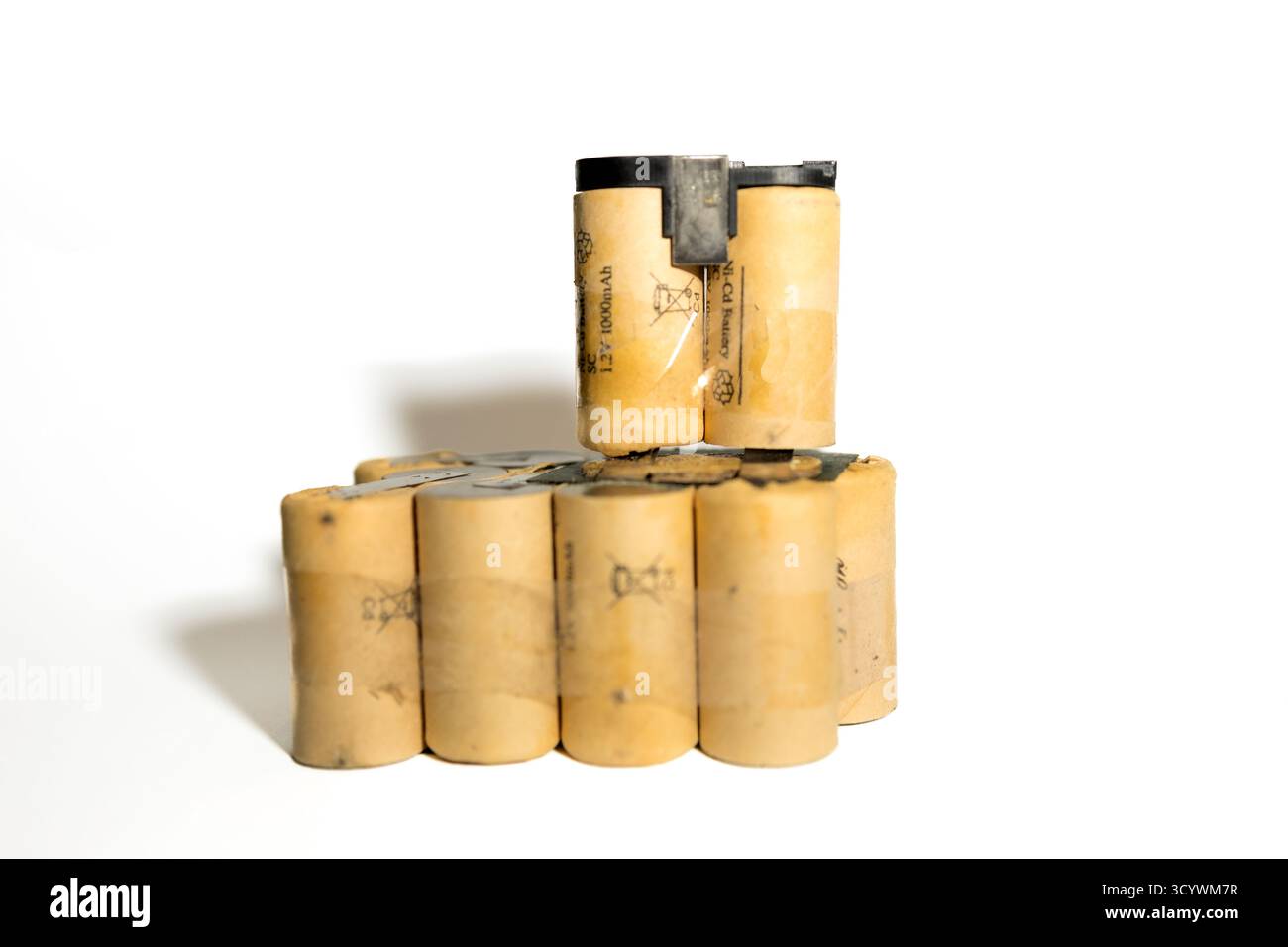 Old Corroded Battery from Rechargeable Ce Stock Photo - Alamy
