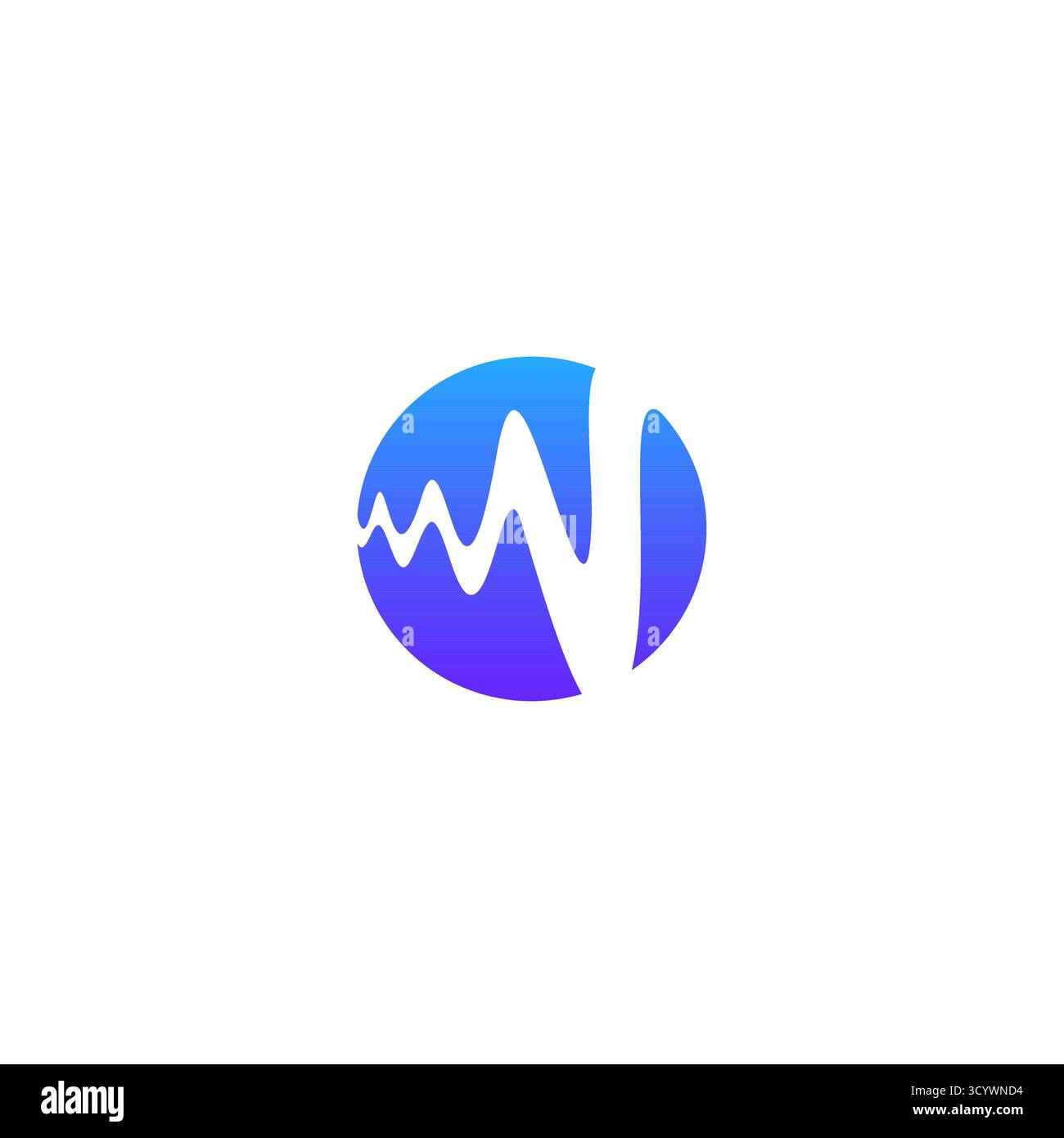 Sound wave logo concept music equaliser icon. Frequency waveform vector ...