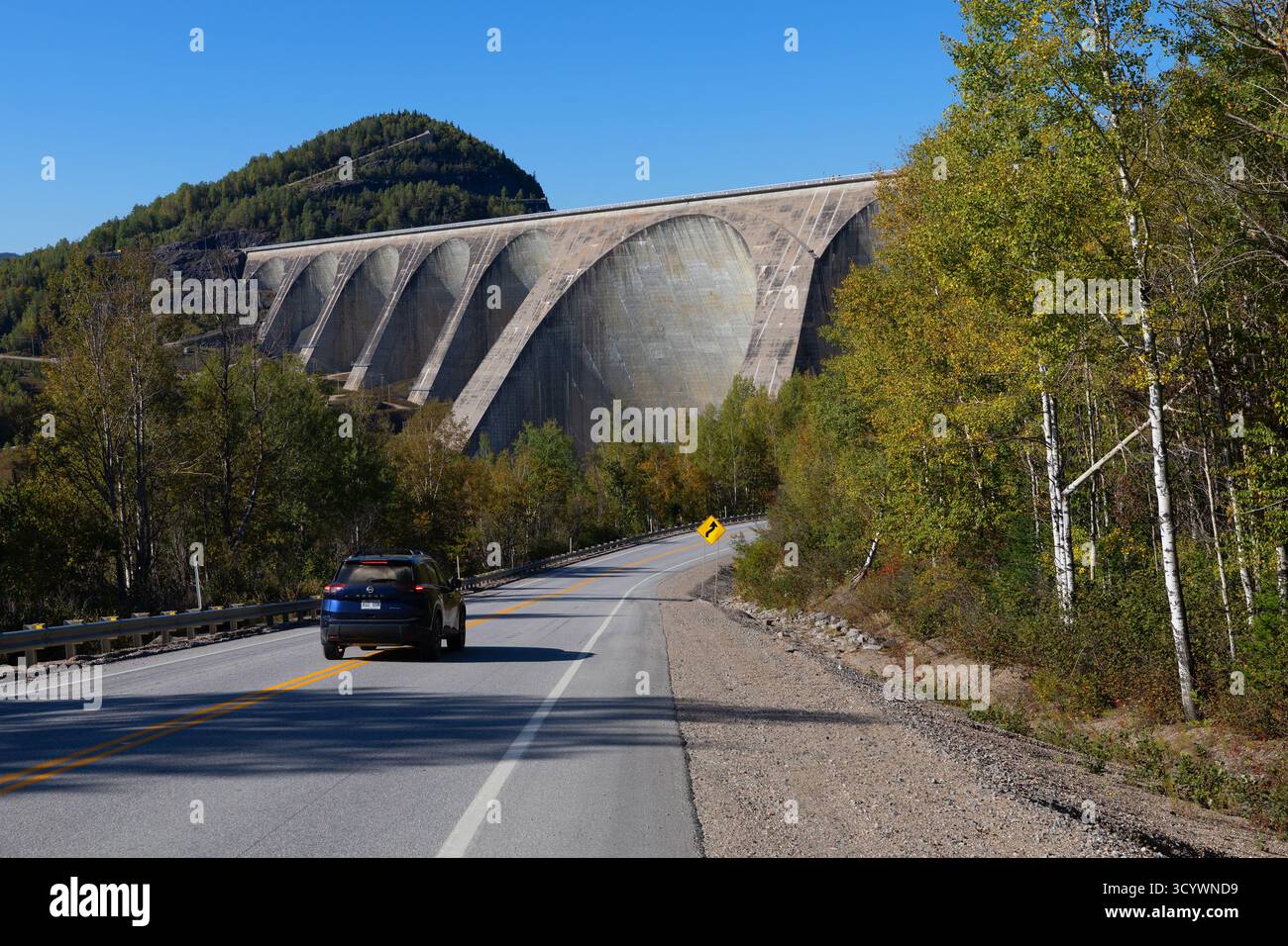 Daniel-Johnson Dam — commonly known as Manic-5 — along Route 389 in ...