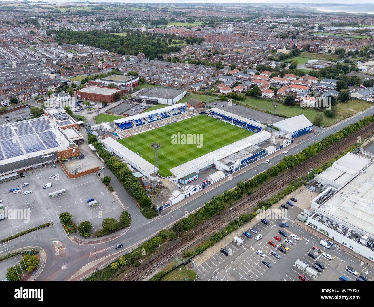 Aerial view of Suit Direct Stadium (Victoria Park), home ground of ...