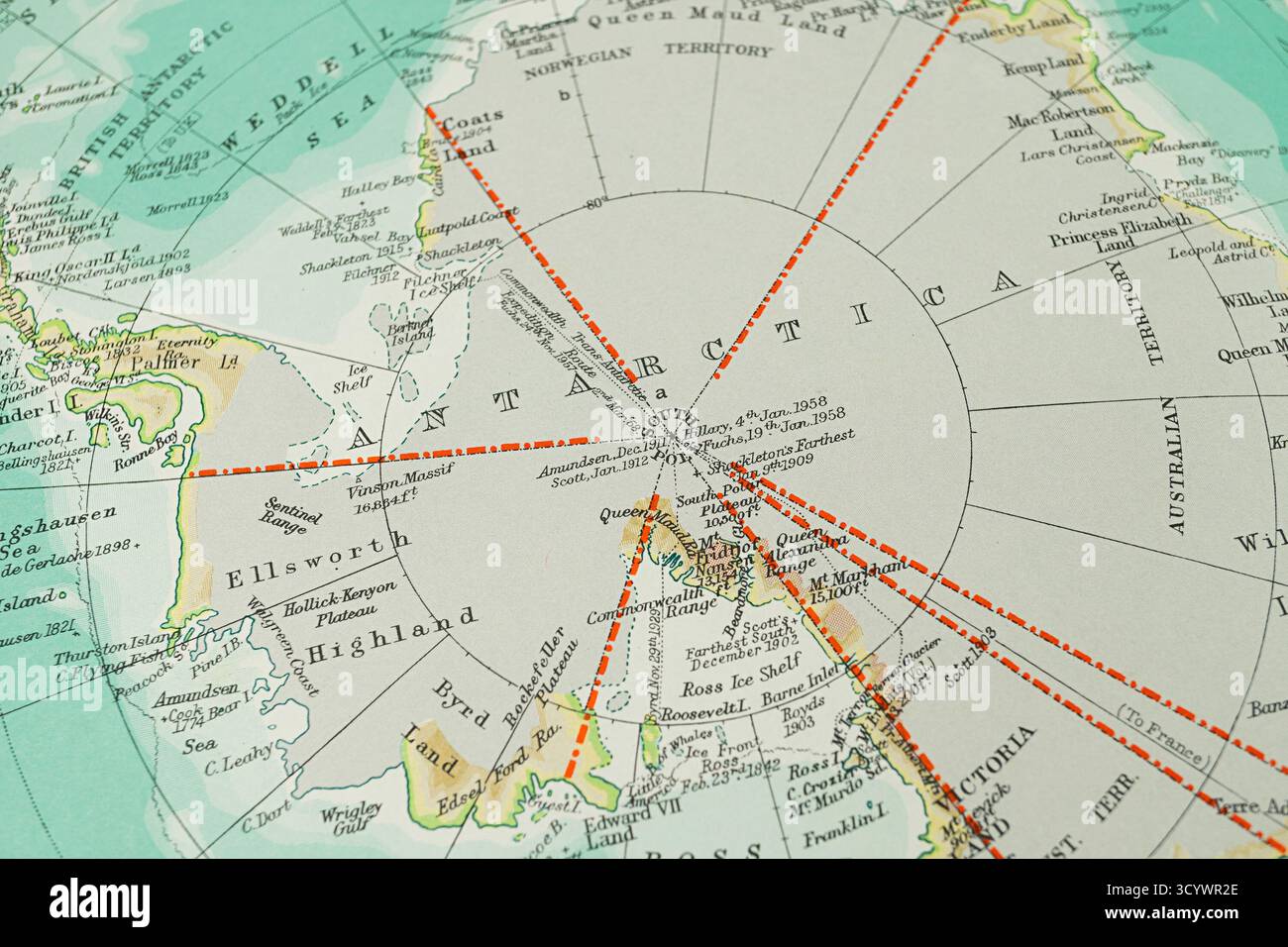 Map features Antarctica, Earth's southernmost continent, known for its ...