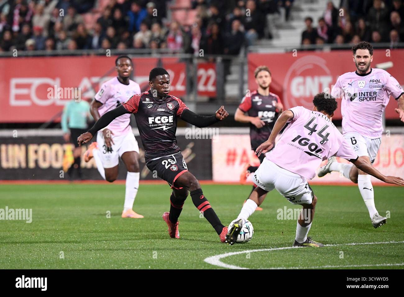29 Patrick OUOTRO (asnl) during the Ligue 2 BKT match between Nancy and Amiens at Stade Marcel ...