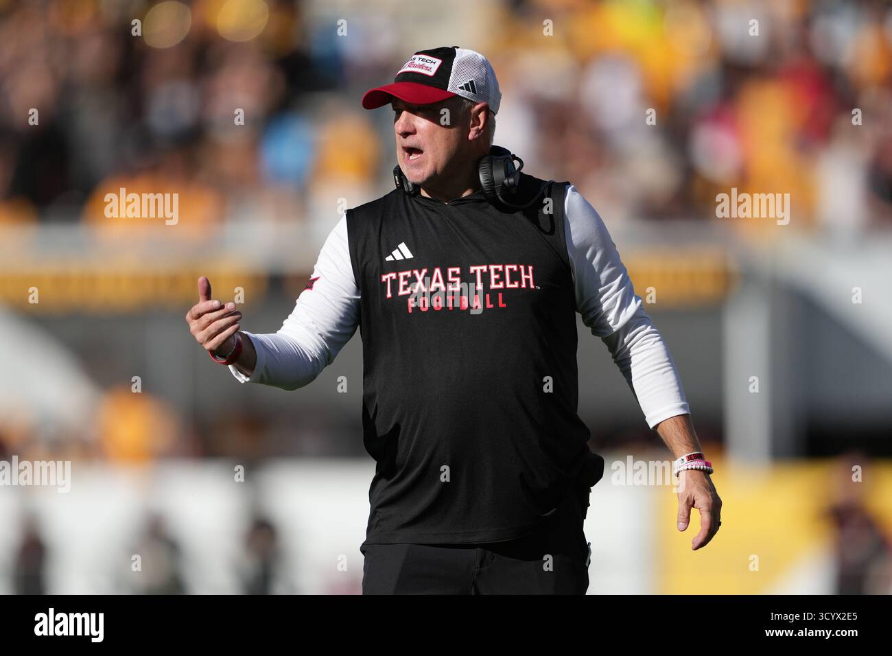 Texas Tech head coach Joey McGuire in the second half of an NCAA ...