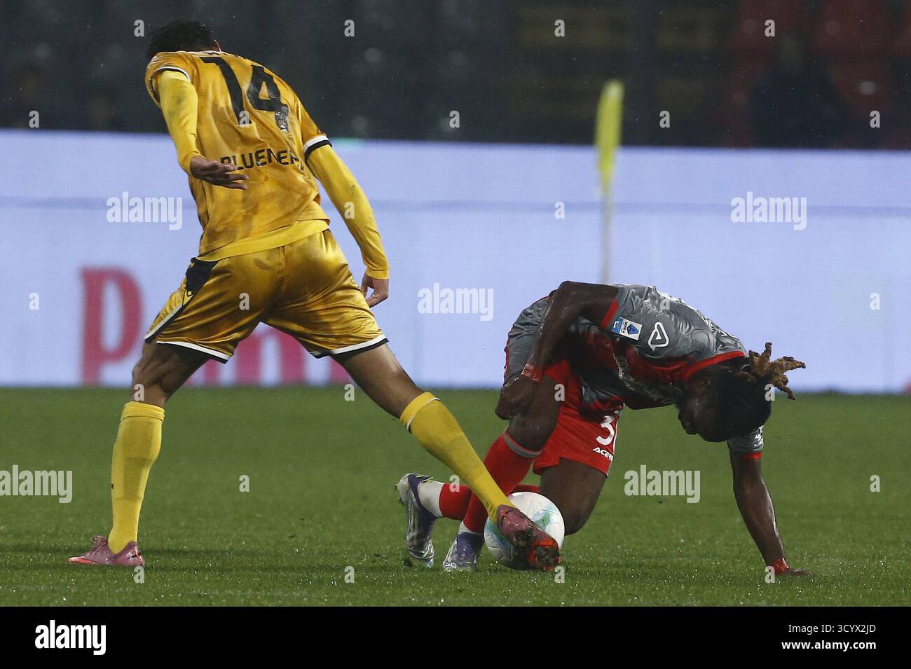 Cremonese ' Warren Bondo makes an attempt to score during the Serie A ...