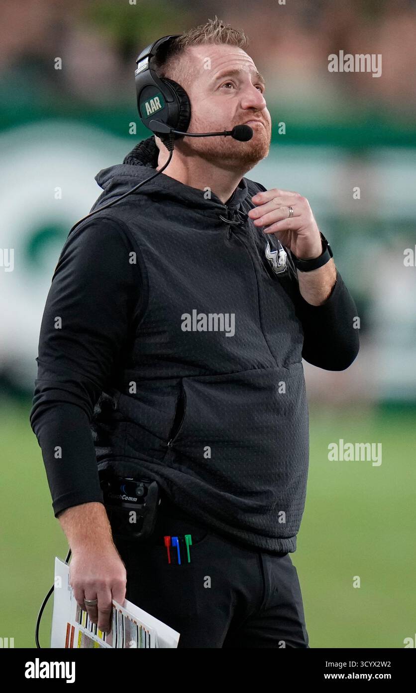South Florida head coach Alex Golesh against Florida Atlantic during ...