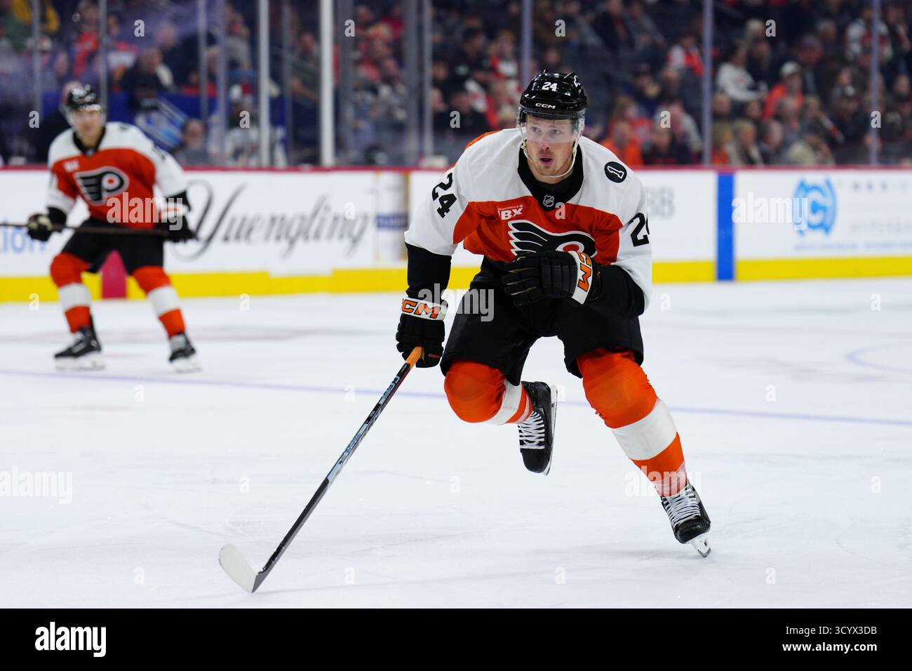 Philadelphia Flyers' Nick Seeler in action during an NHL hockey game ...
