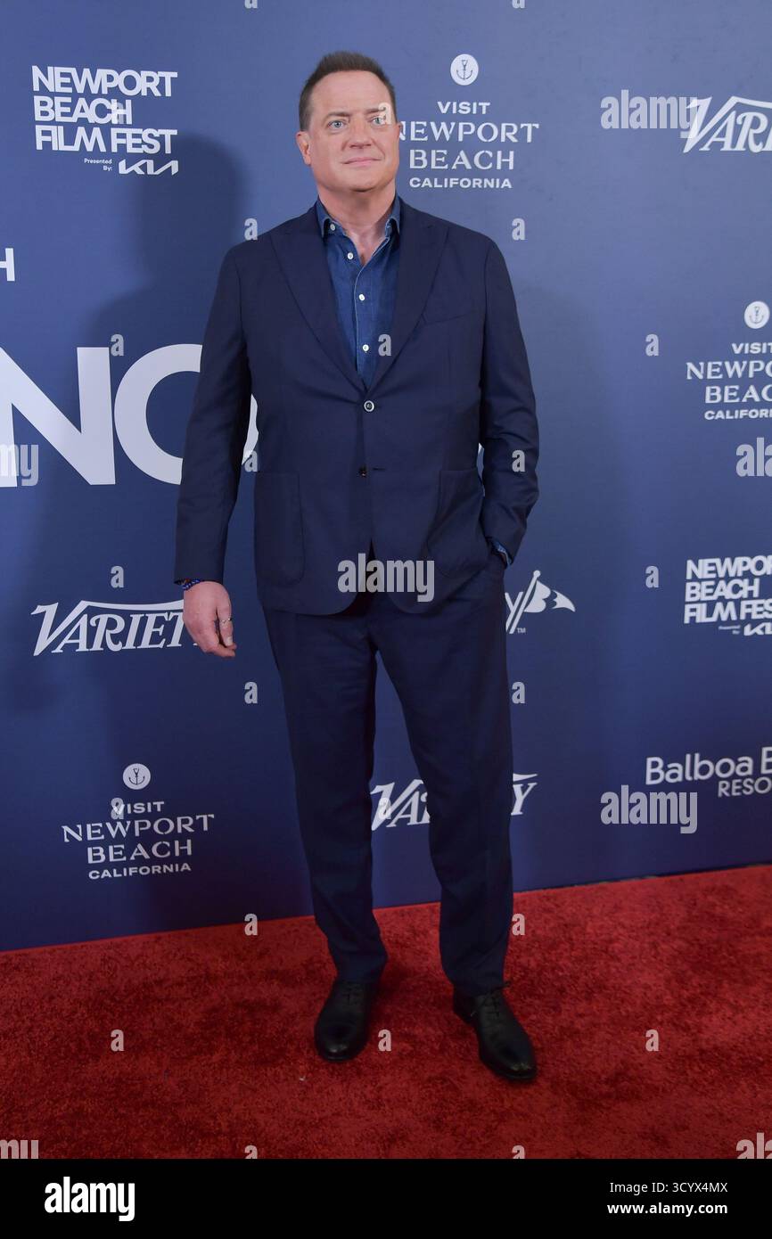 Brendan Fraser arrives at the 26th Annual Newport Beach Film Festival ...