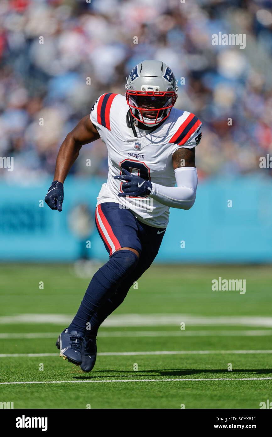New England Patriots wide receiver Kayshon Boutte (9) runs a route ...
