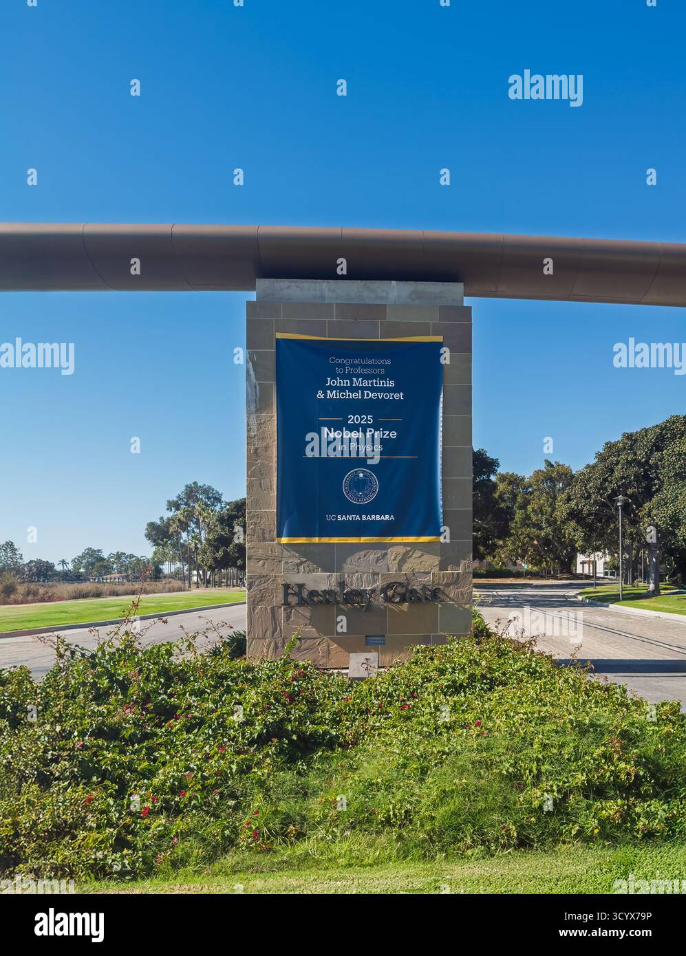 Santa Barbara, California, USA - October 18, 2025: UCSB Henley Gate has ...