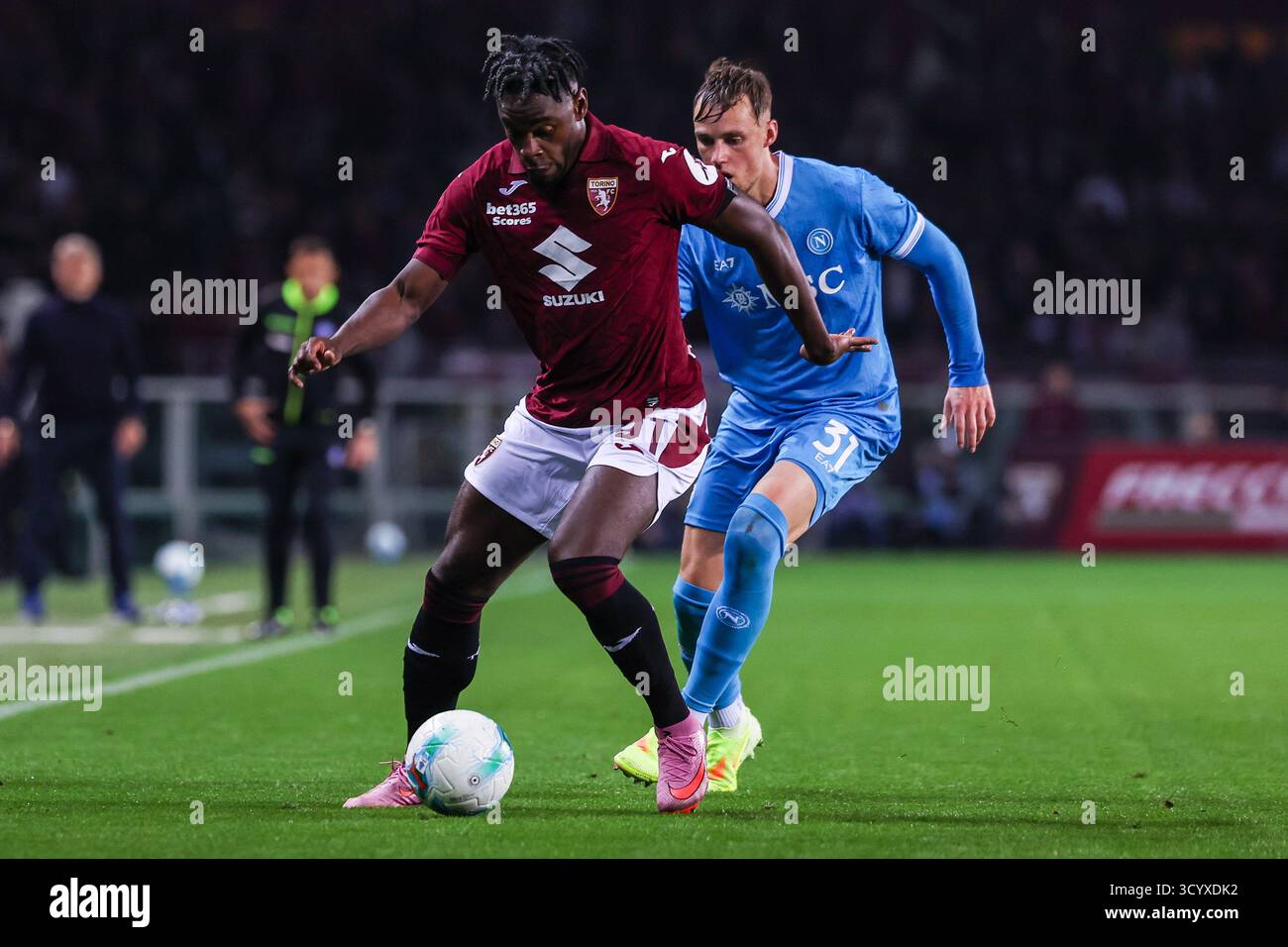 Duvan Zapata of Torino FC seen in action during Serie A 2024/25 ...