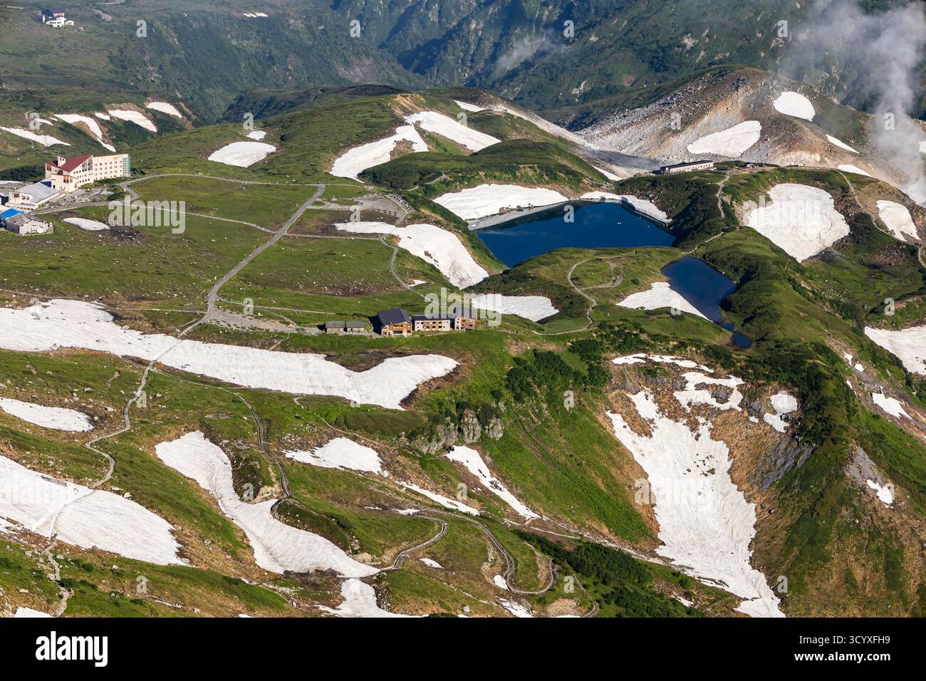 Tateyama Mountains(Mount Tate), view of Mrodoudaira highland, from ...