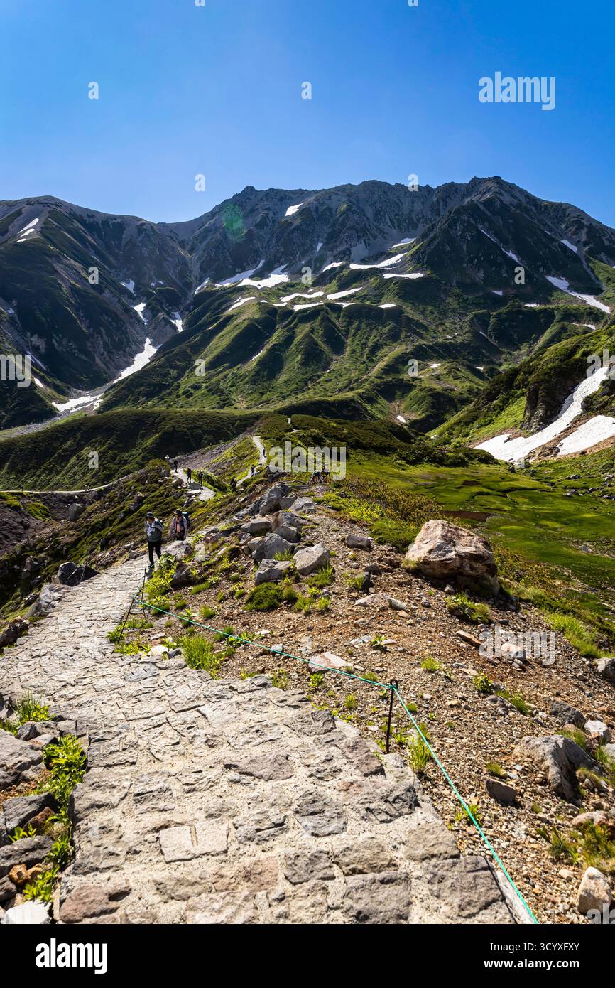 Tateyama Mountains(Mount Tate, 100 mountains of Japan), main highest ...