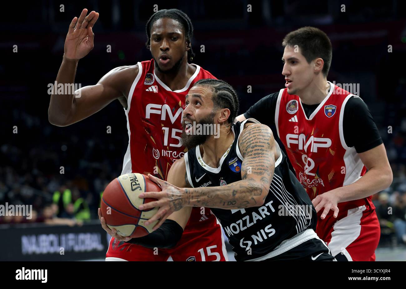 Belgrade, Serbia. 20th Oct, 2025. Partizan's Duane Washington during ...