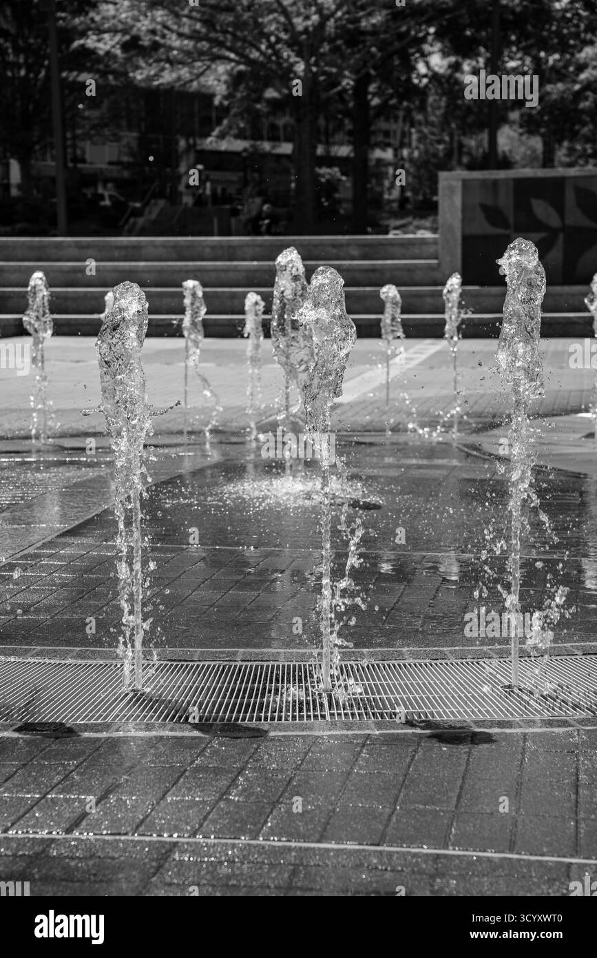 Water texture jets drops Black and White Stock Photos & Images - Alamy